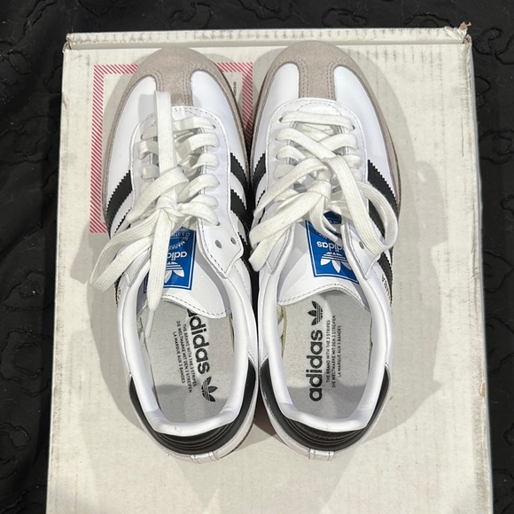 adidas | Shoes | Womens Adidas White And Black Samba Sneakers Classic ...